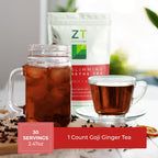 Refreshing goji berry herbal infusion