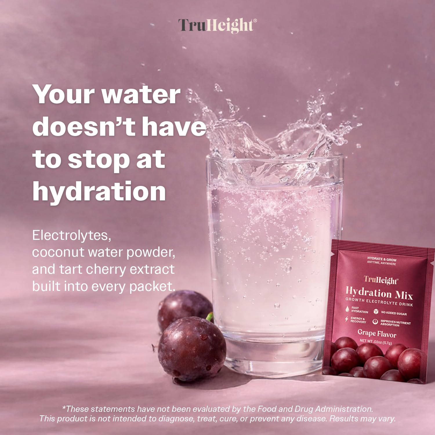 refreshing grape flavour hydration