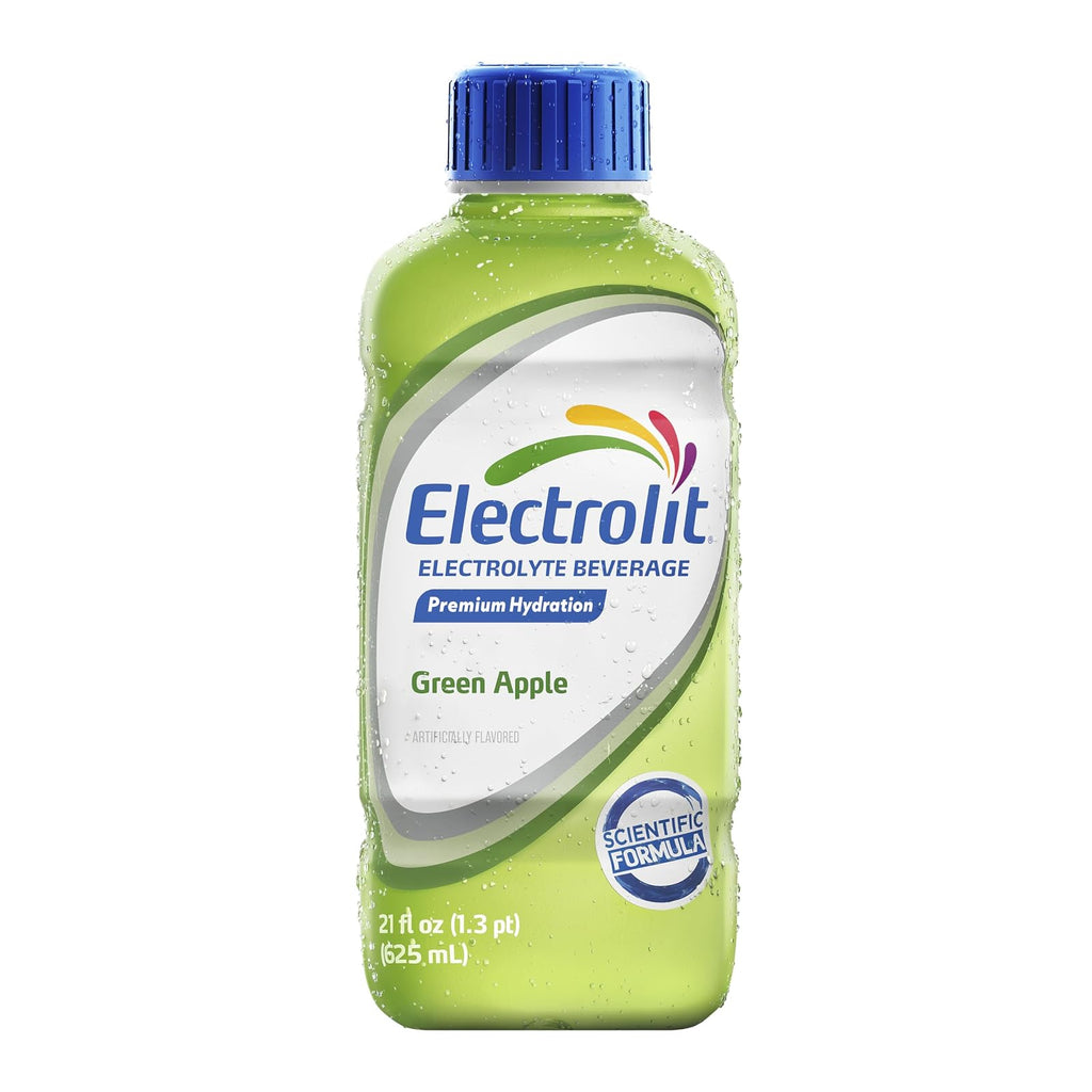 refreshing green apple electrolyte drink