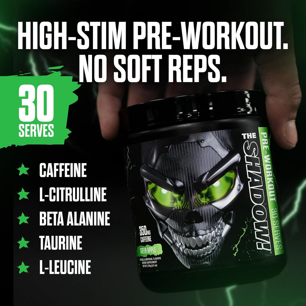refreshing green apple pre-workout supplement