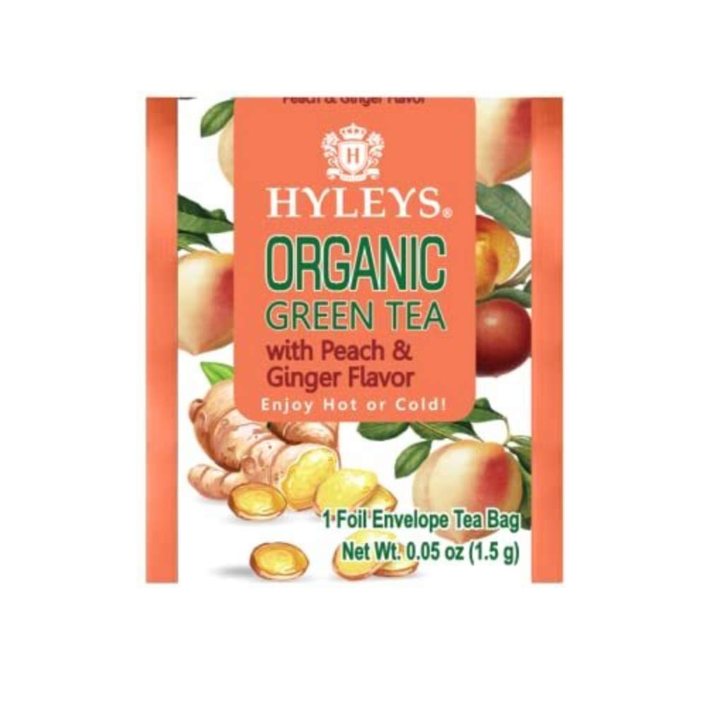 refreshing green tea bags with ginger