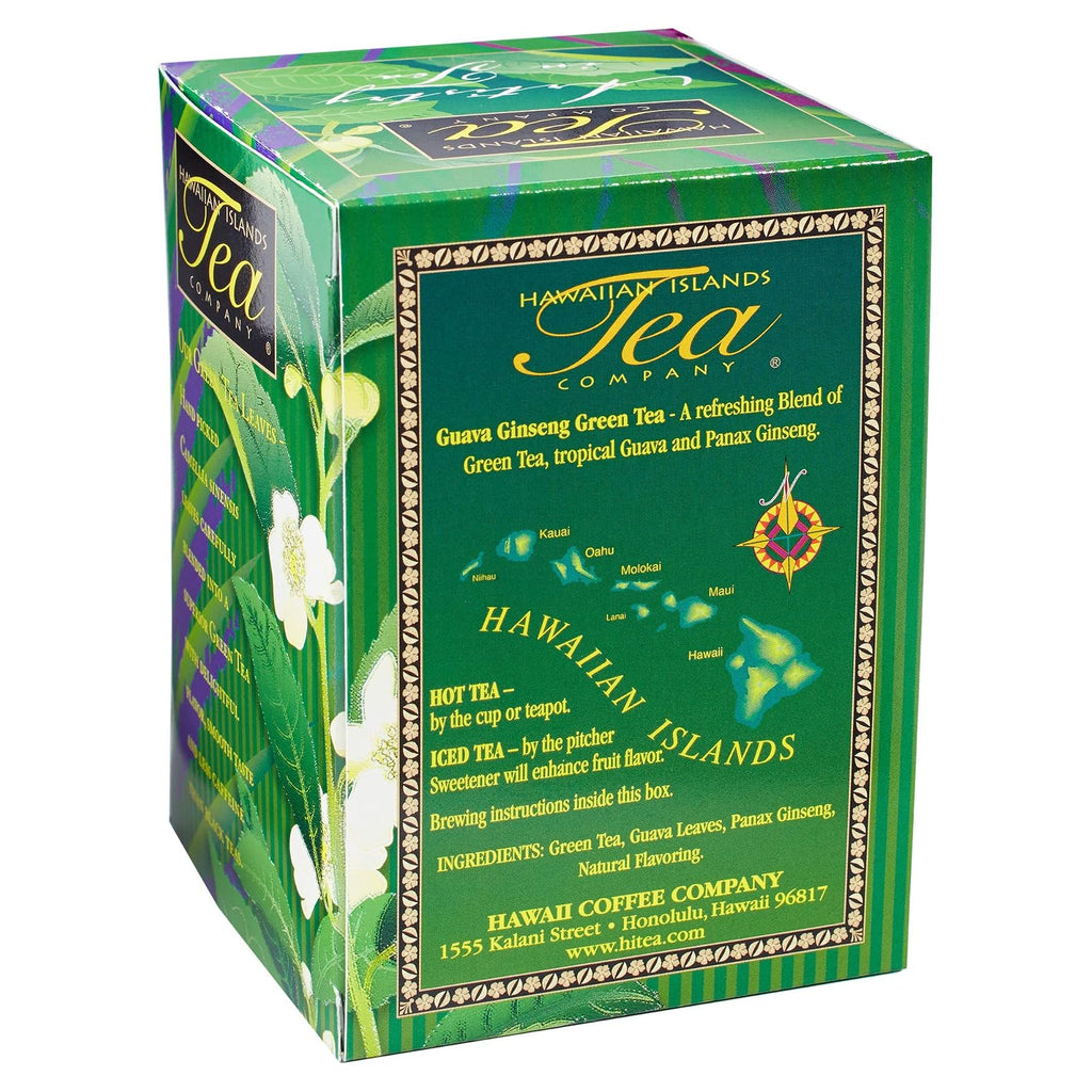 refreshing green tea bags with ginseng