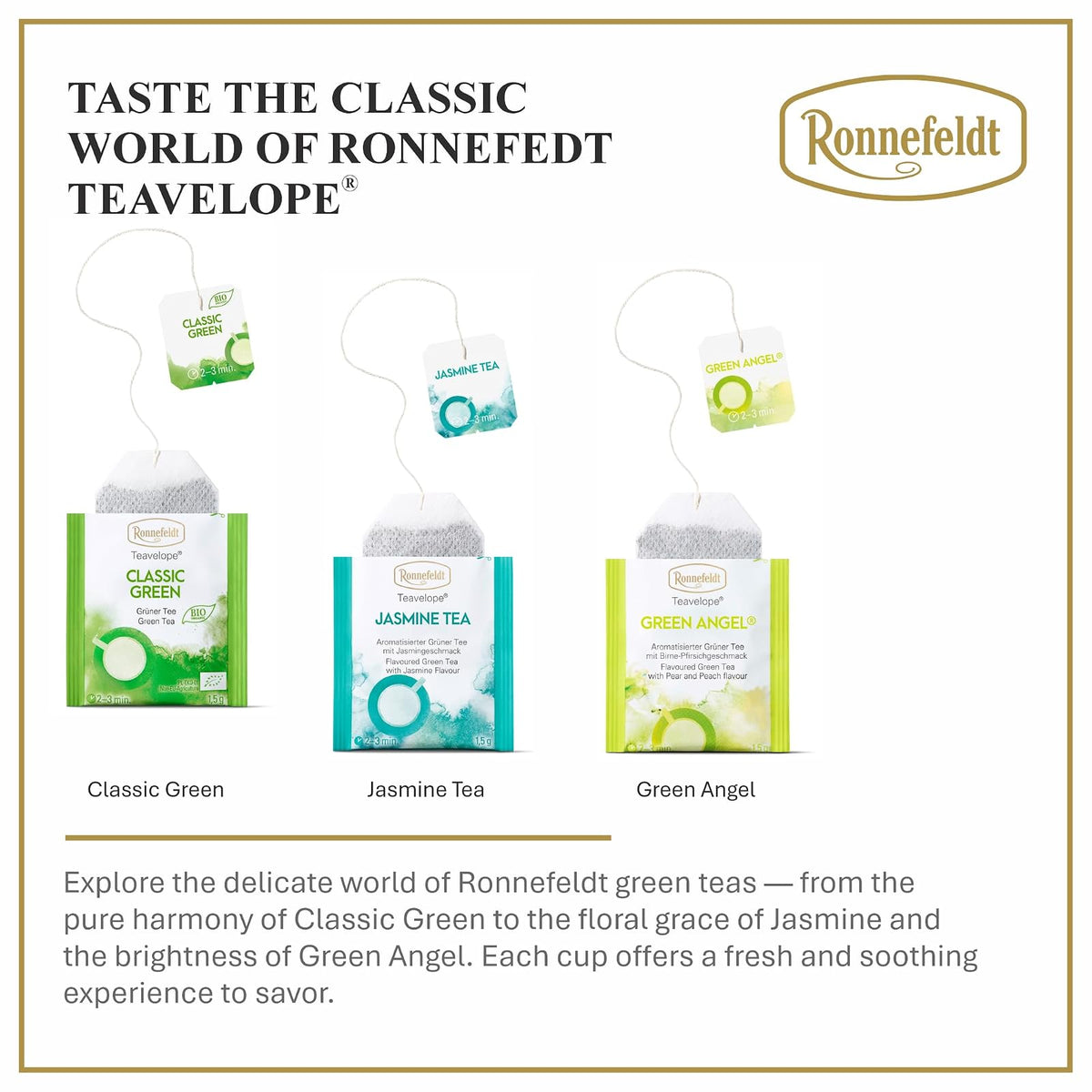 refreshing green tea bags