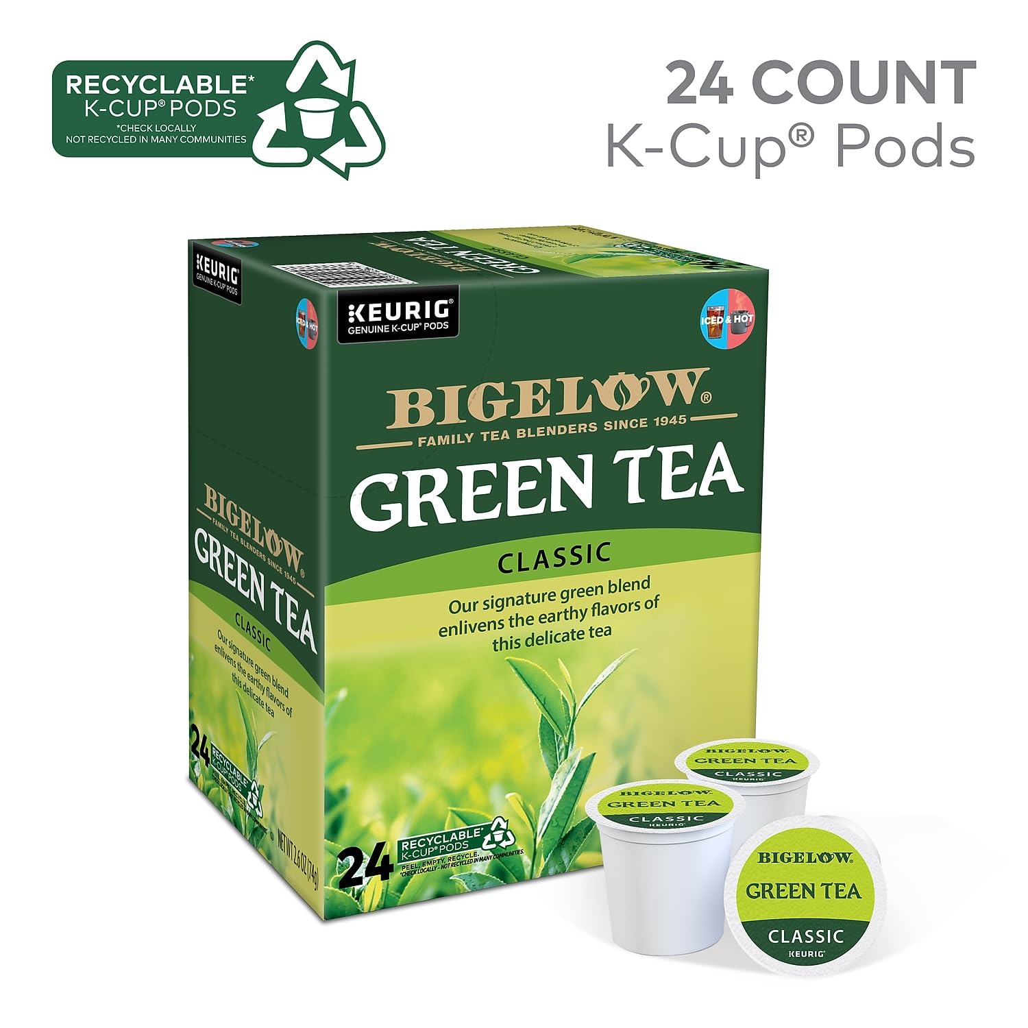 refreshing green tea beverage pods