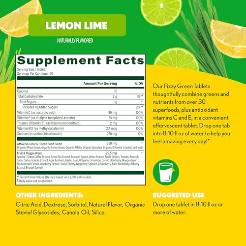 Refreshing green tea flavour tablets