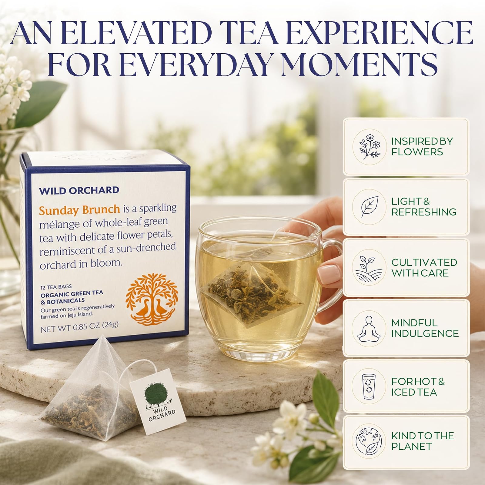 refreshing green tea for mornings