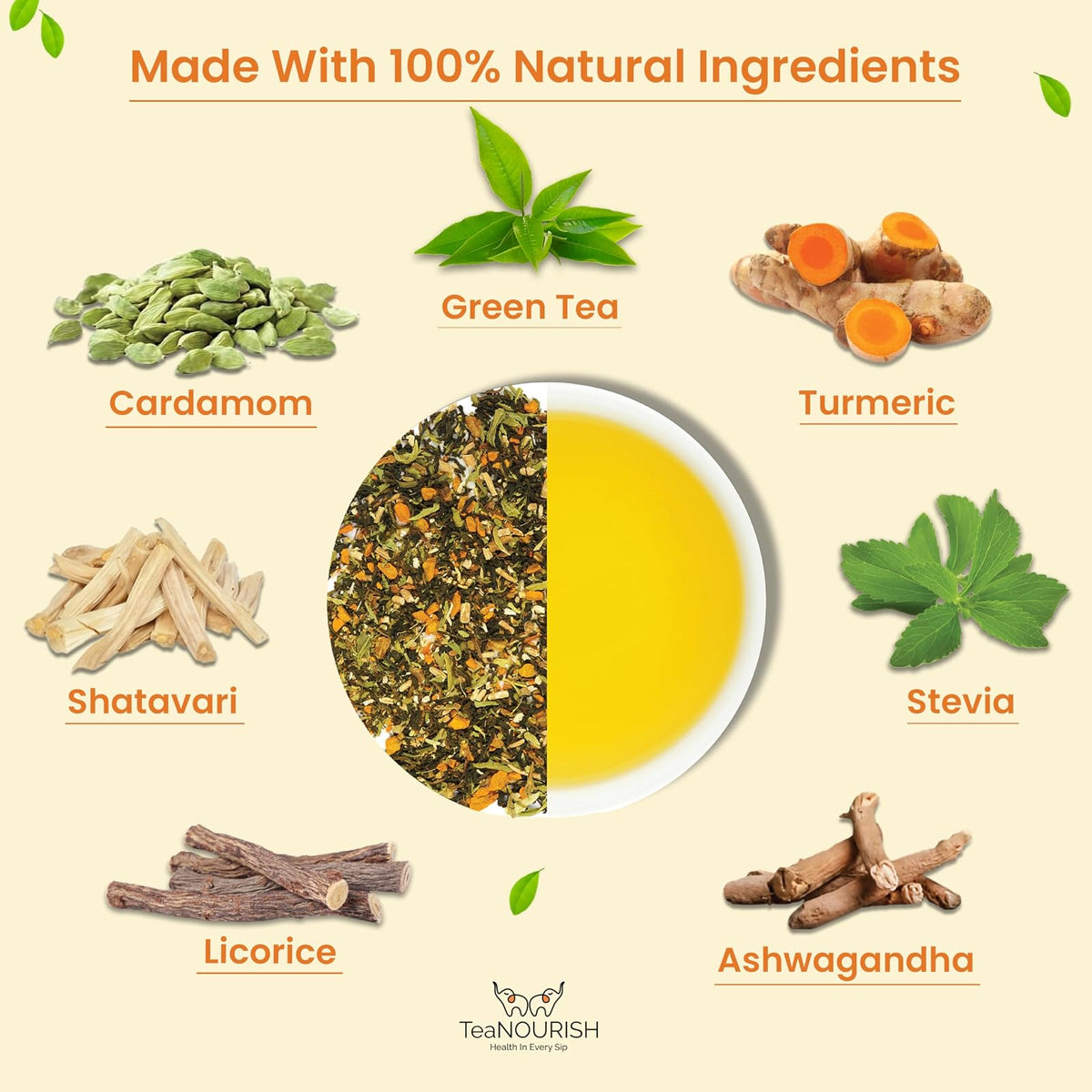 Refreshing green tea for wellness