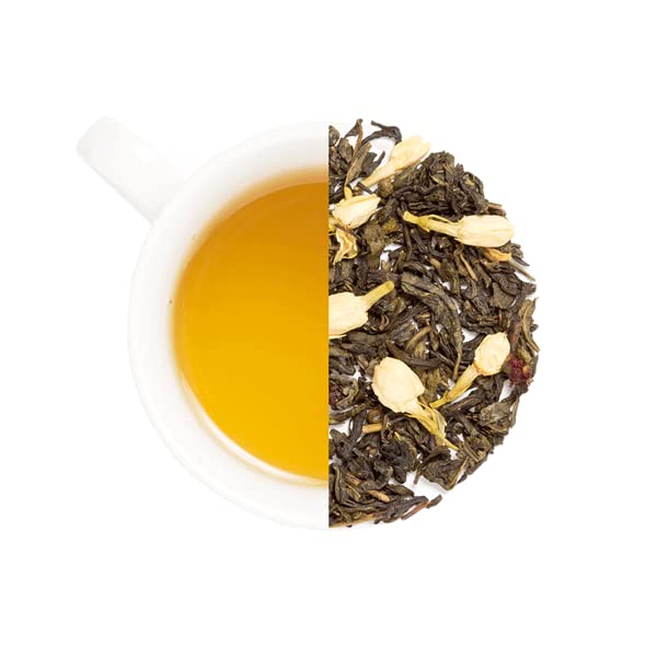 refreshing green tea with blackberry notes