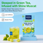 refreshing green tea with grape flavour