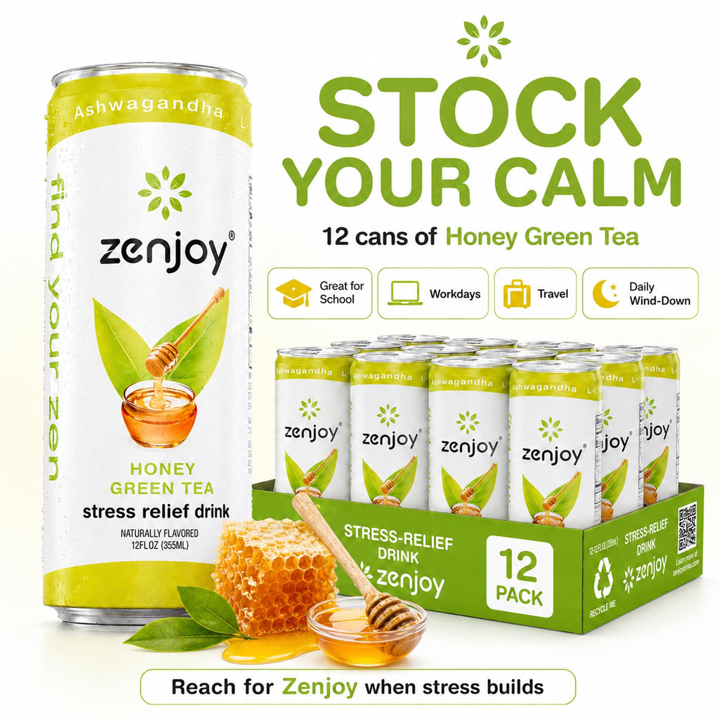 refreshing green tea with lemon balm