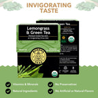 refreshing green tea with lemongrass