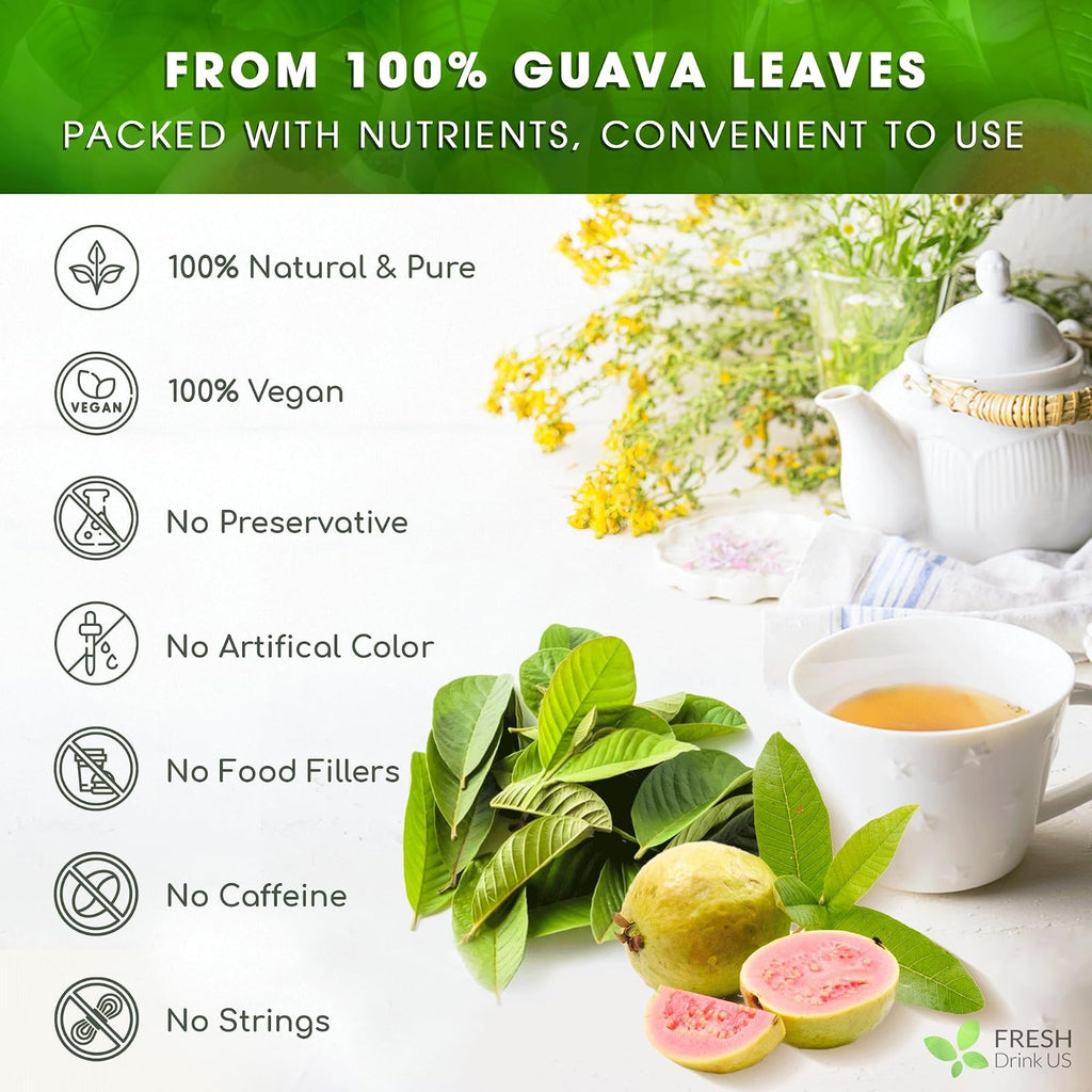 refreshing guava leaf tea bags