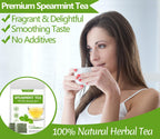 refreshing herbal detox spearmint tea
