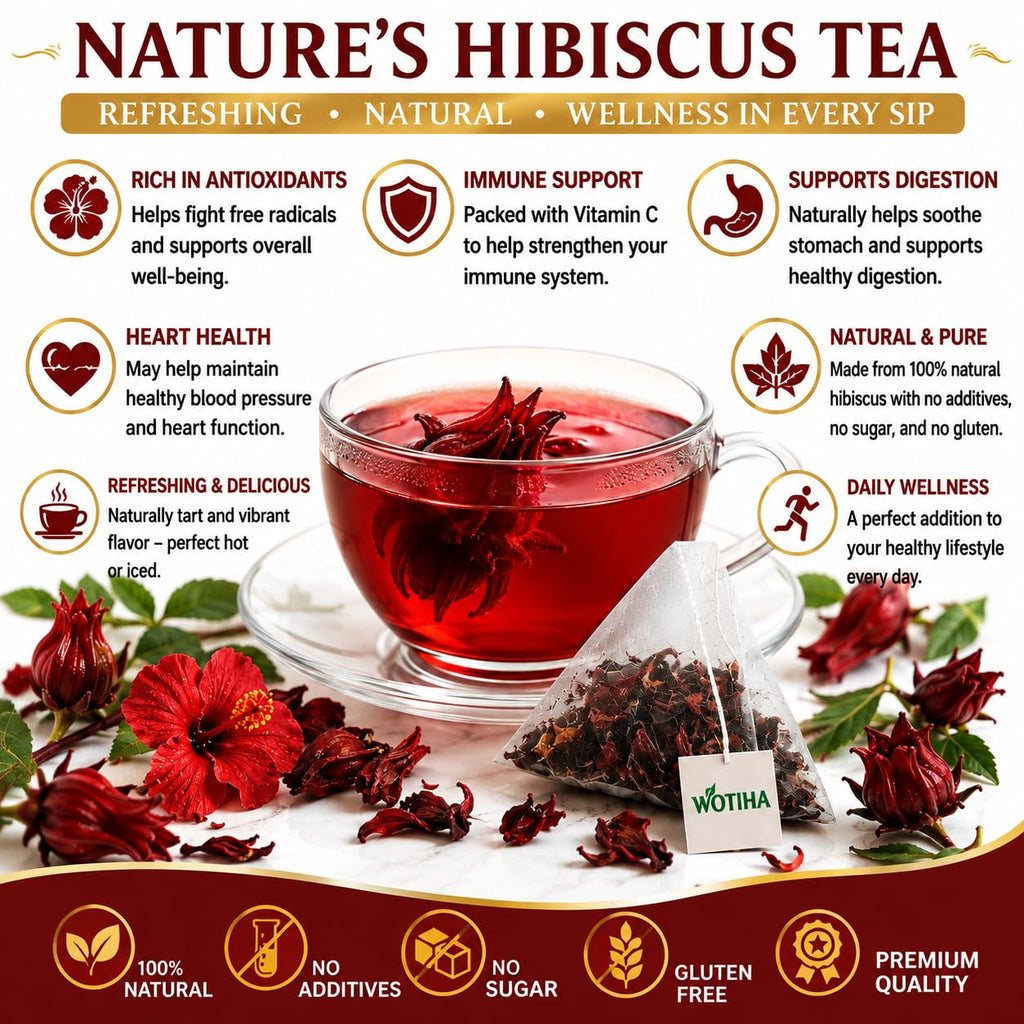 refreshing herbal hibiscus tea bags
