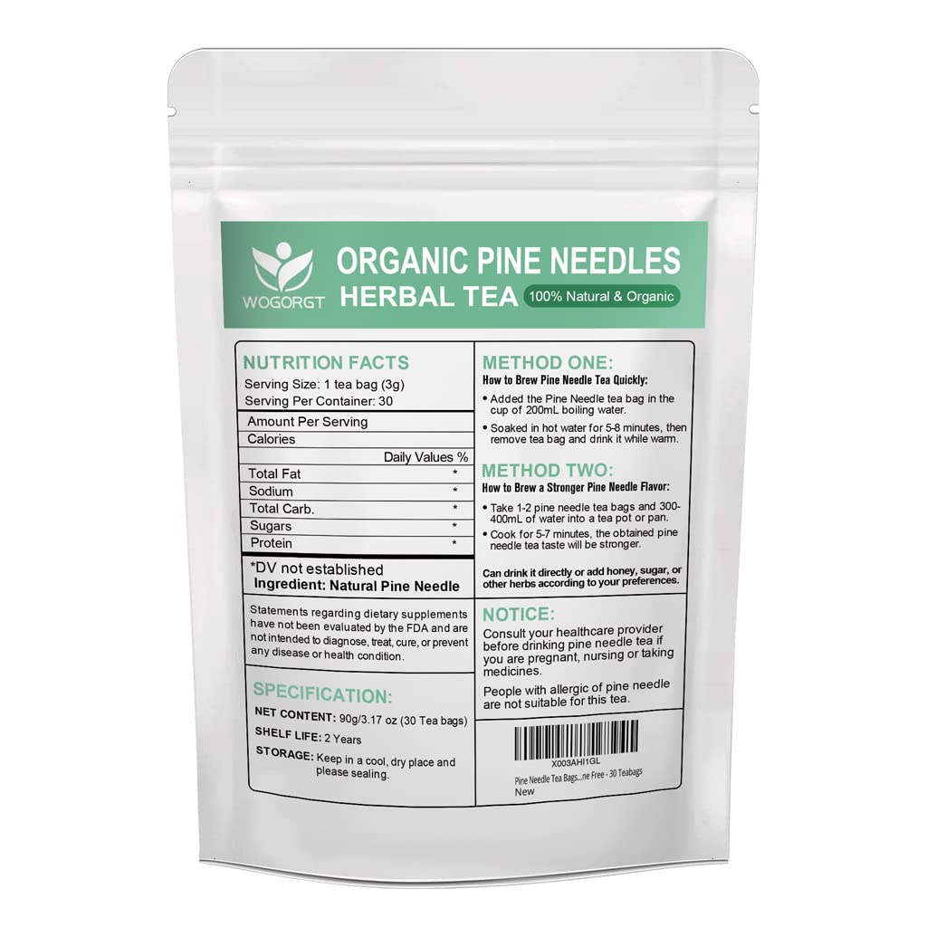 refreshing herbal infusion with pine needles