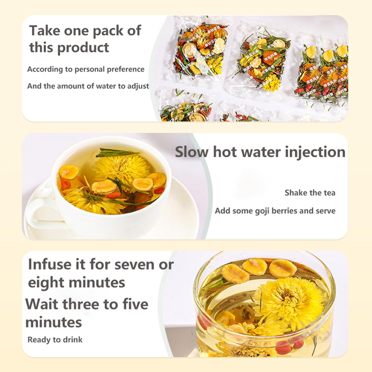 refreshing herbal infusion with wolfberry