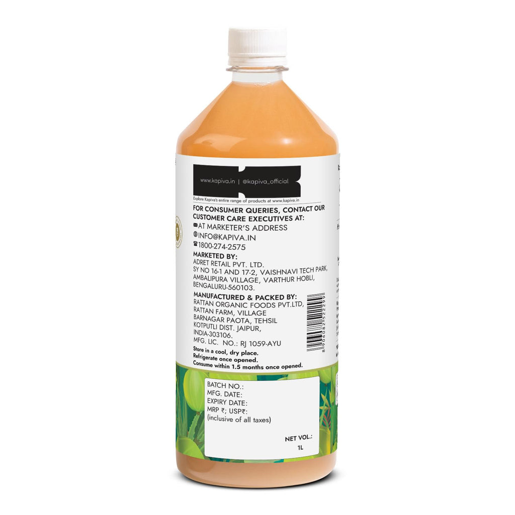 Refreshing herbal juice for vitality