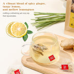 refreshing herbal lemon ginger tea