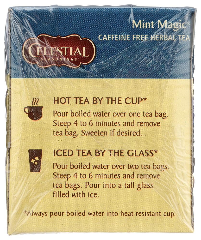 refreshing herbal mint tea bags