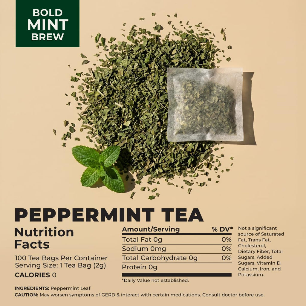refreshing herbal peppermint tea