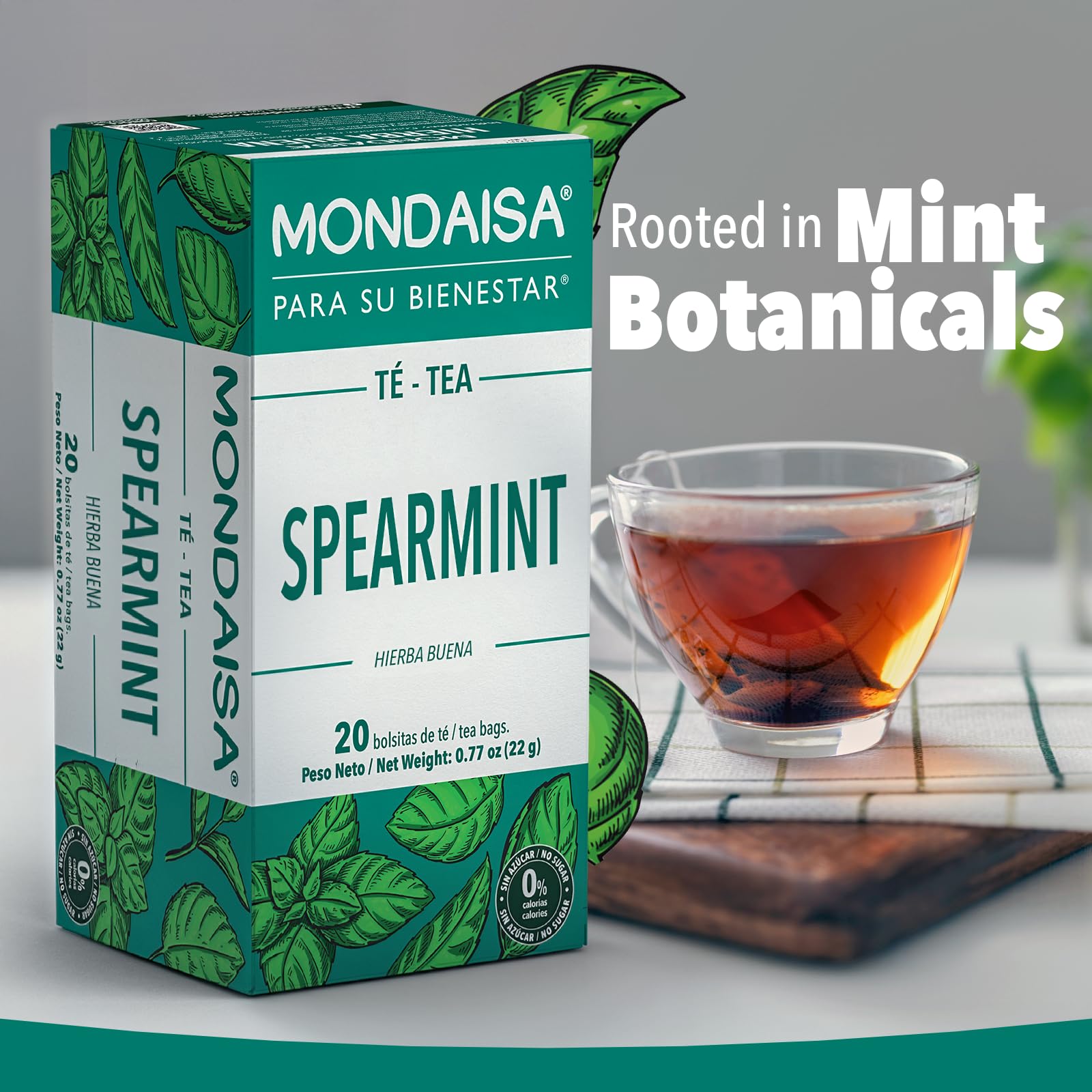 refreshing herbal spearmint tea