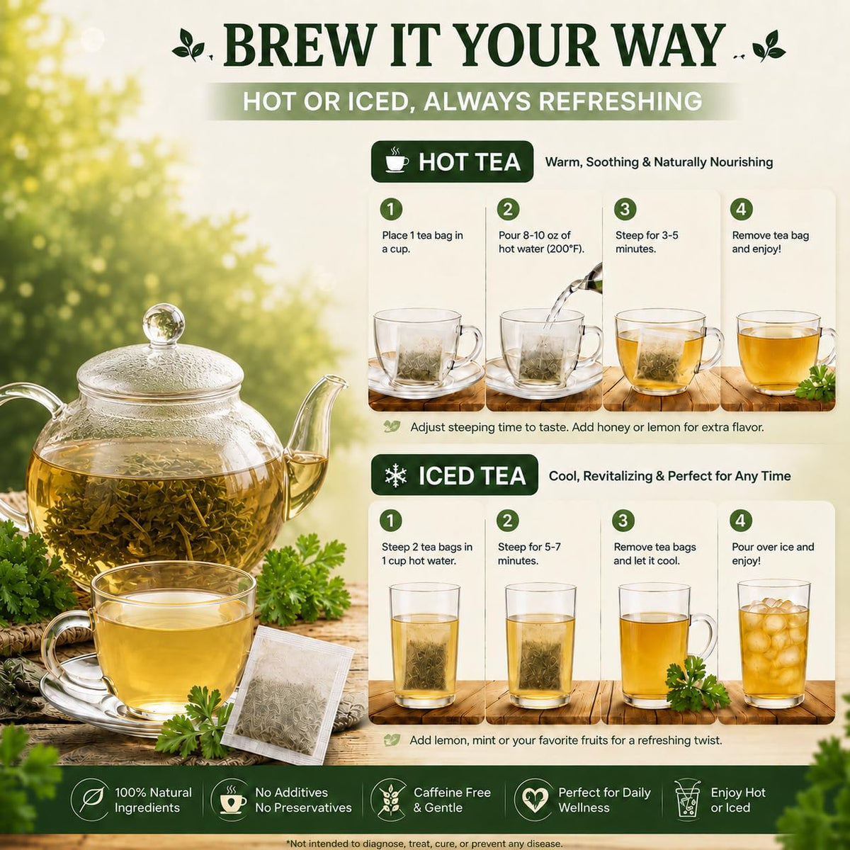 refreshing herbal tea experience