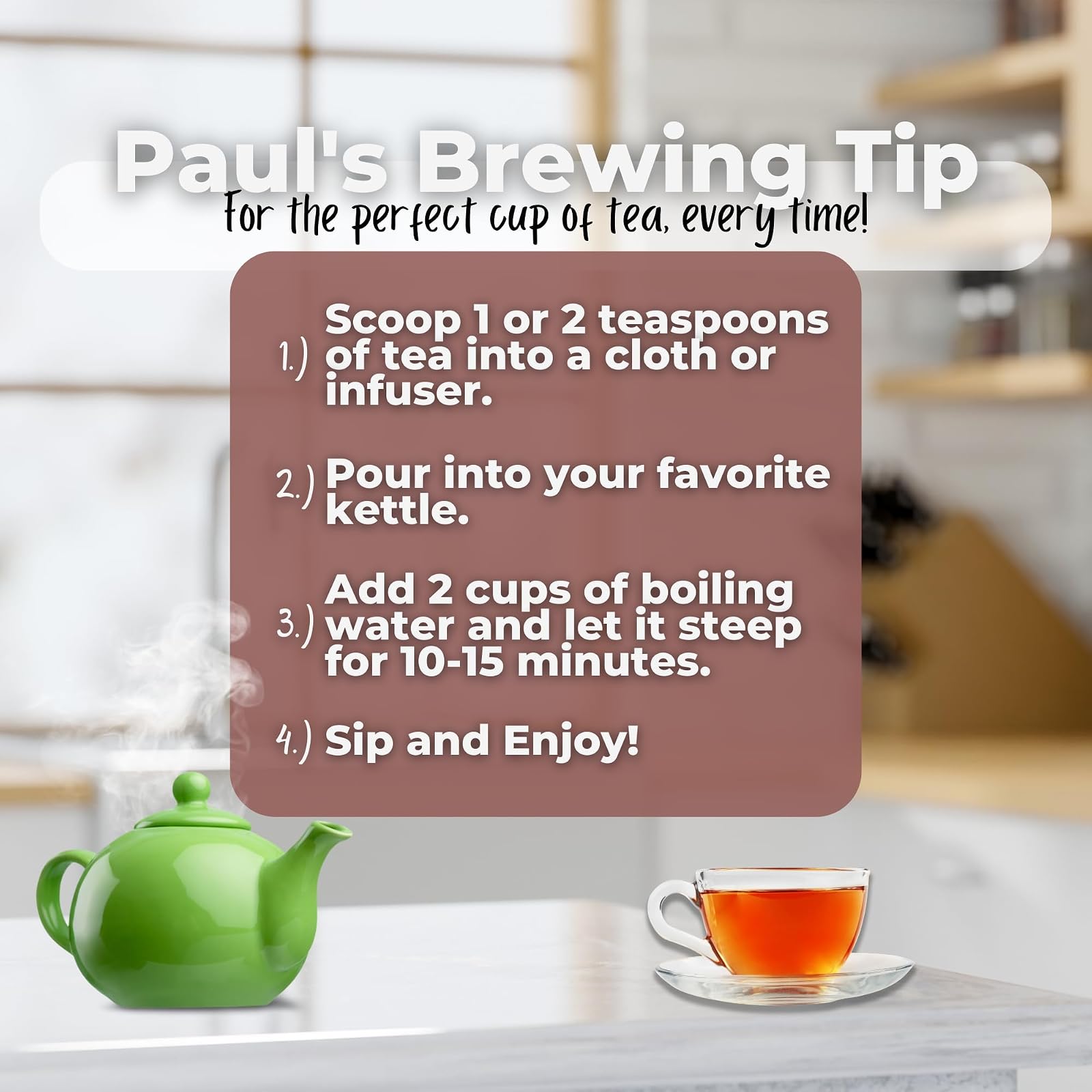 refreshing herbal tea experience