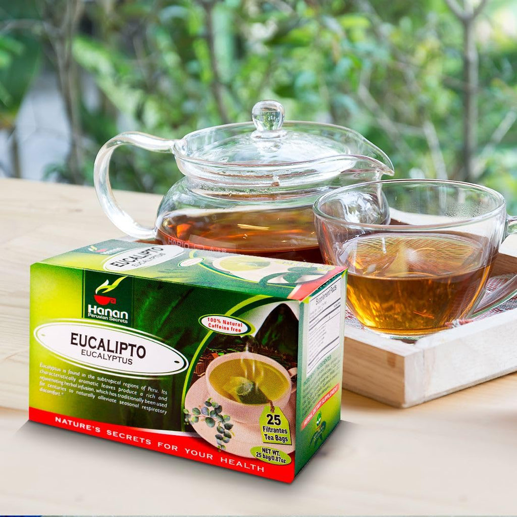 refreshing herbal tea with eucalyptus