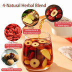 refreshing herbal tea with ginger