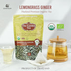Refreshing herbal tea with ginger