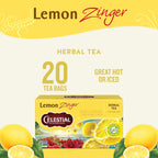 refreshing herbal tea with lemon flavour