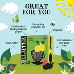 refreshing herbal tea with lemon