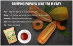 Refreshing herbal tea with papaya