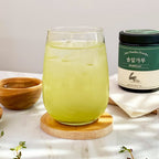refreshing herbal tea with pine needles