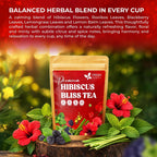 Refreshing hibiscus flower tea blend