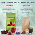 Refreshing hibiscus herbal infusion