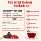 Refreshing hibiscus herbal infusion