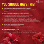 refreshing hibiscus herbal infusion