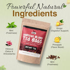 Refreshing hibiscus herbal tea blend