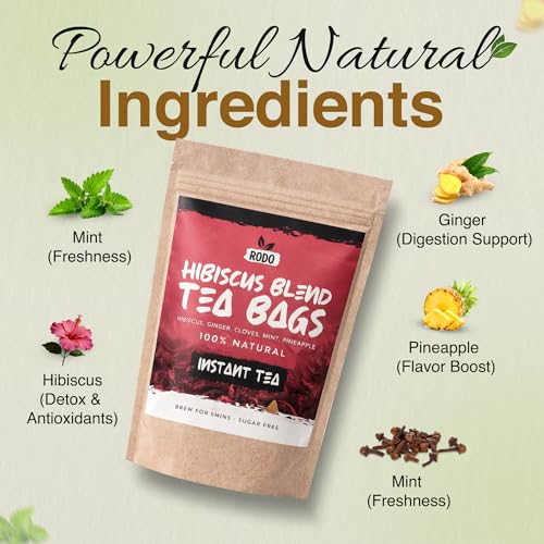 Refreshing hibiscus herbal tea blend
