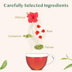 refreshing hibiscus rose tea blend