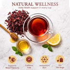 Refreshing hibiscus tea bags for hydration