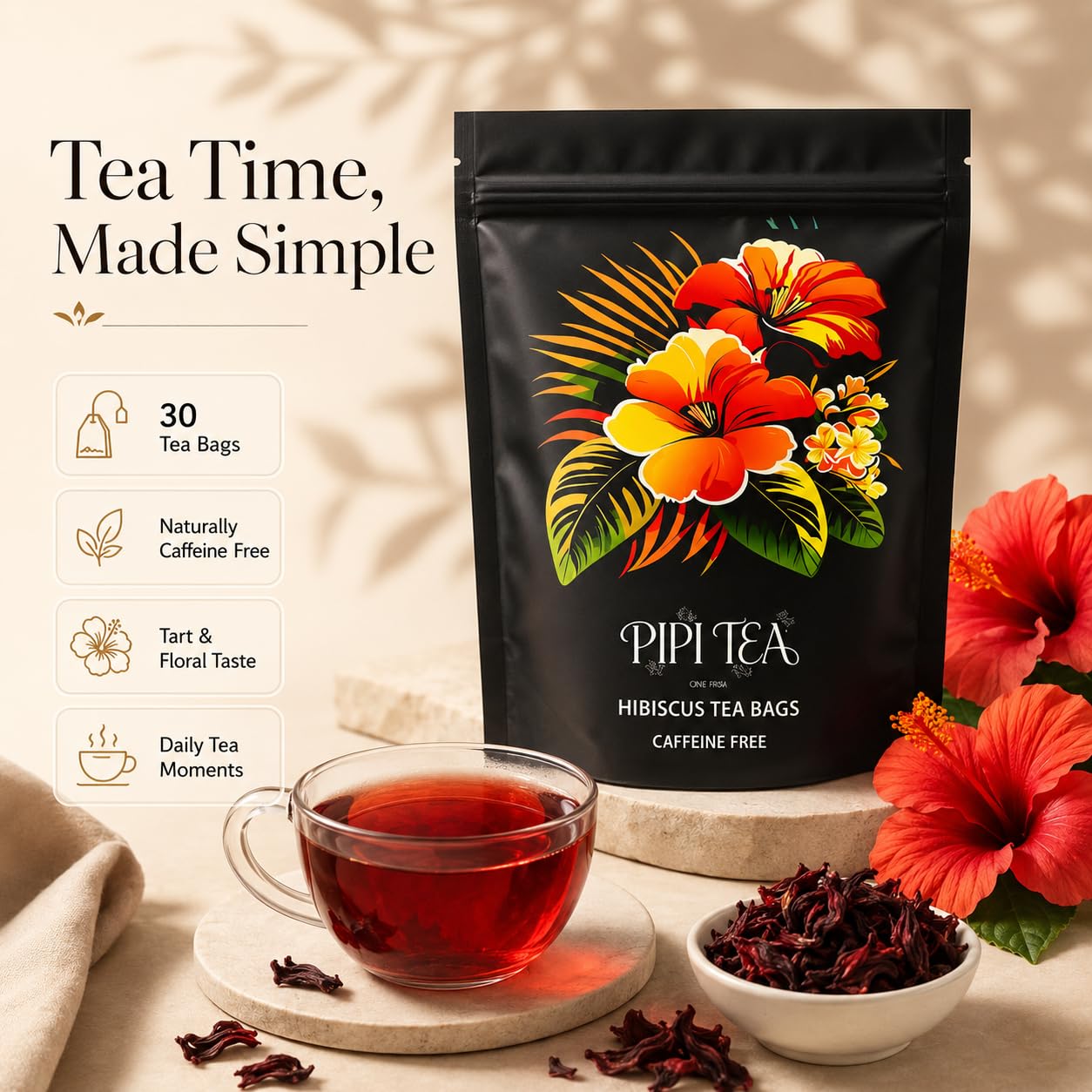 refreshing hibiscus tea blend