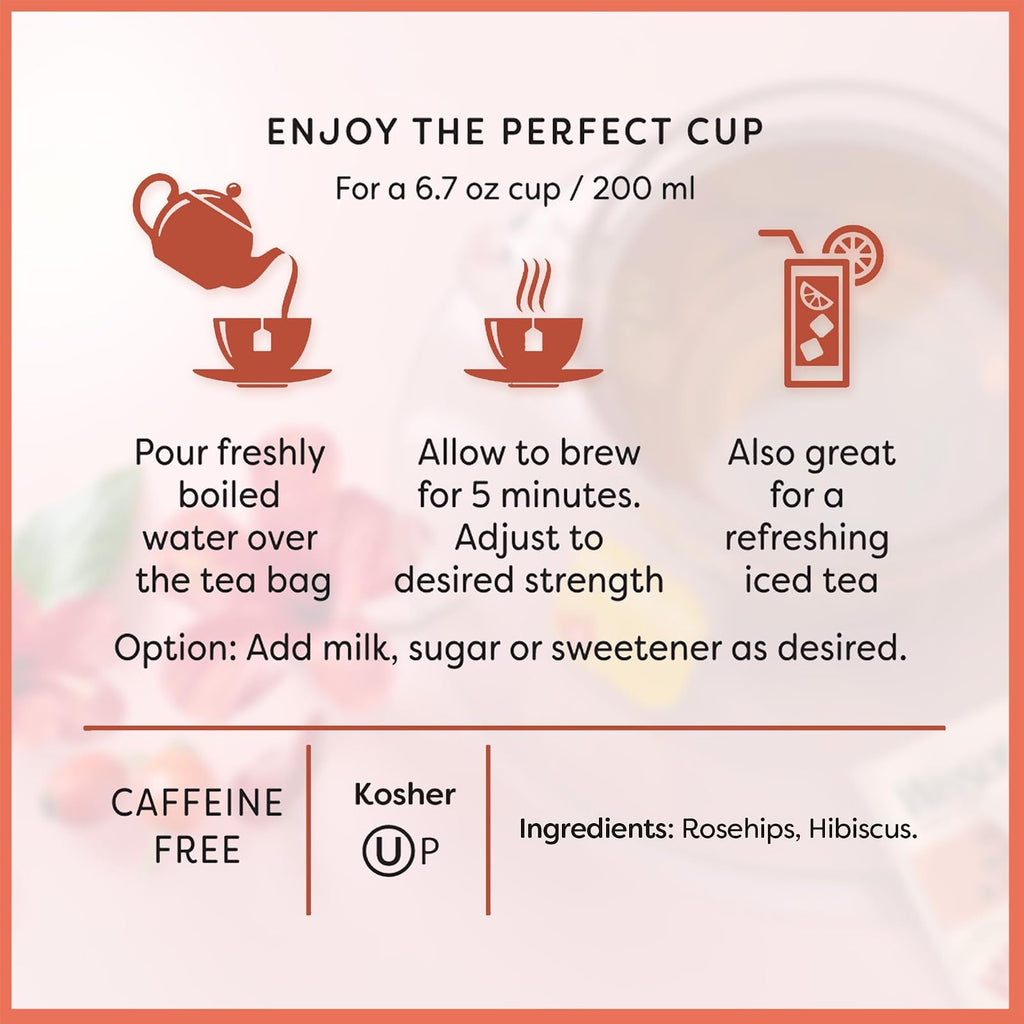Refreshing hibiscus tea experience