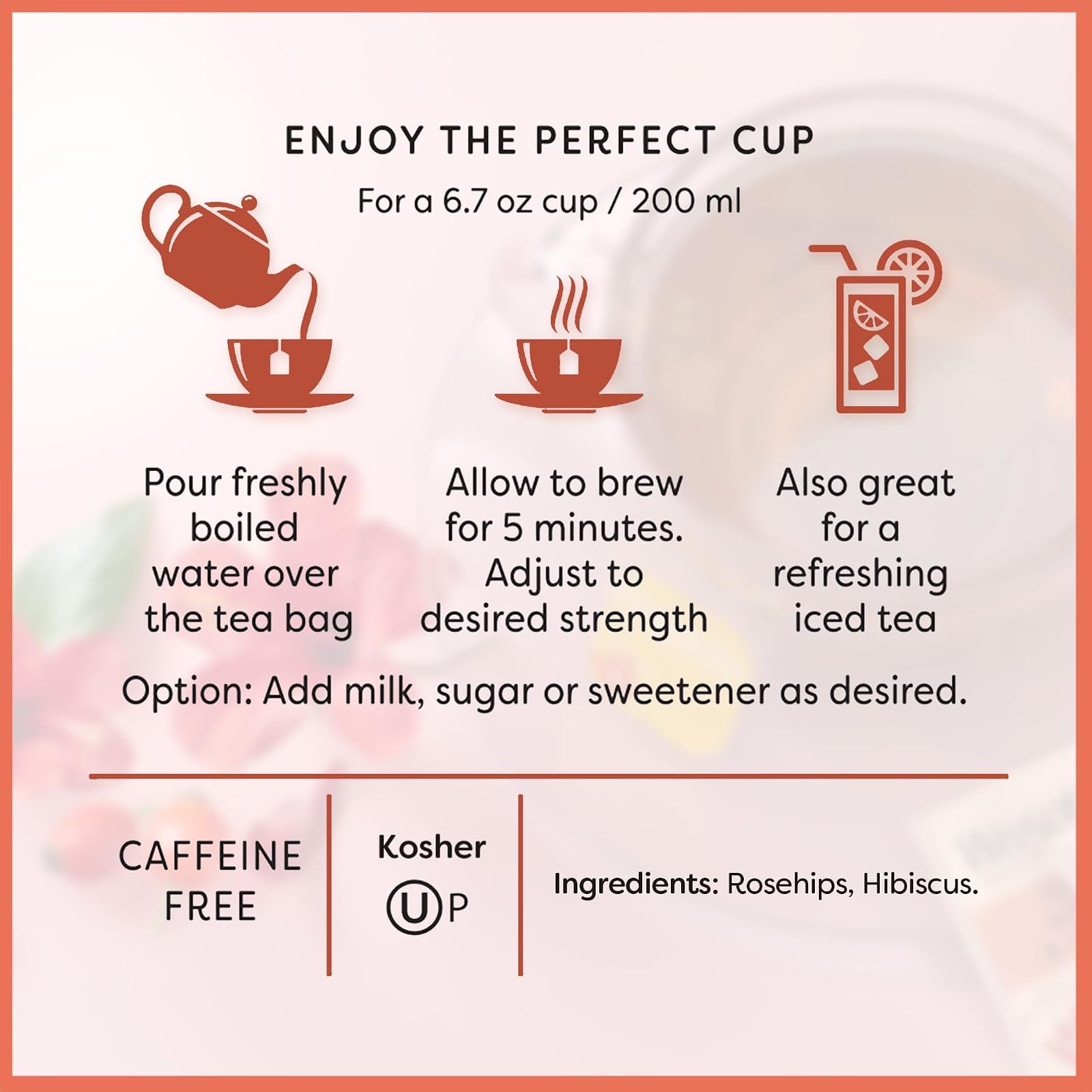 Refreshing hibiscus tea experience