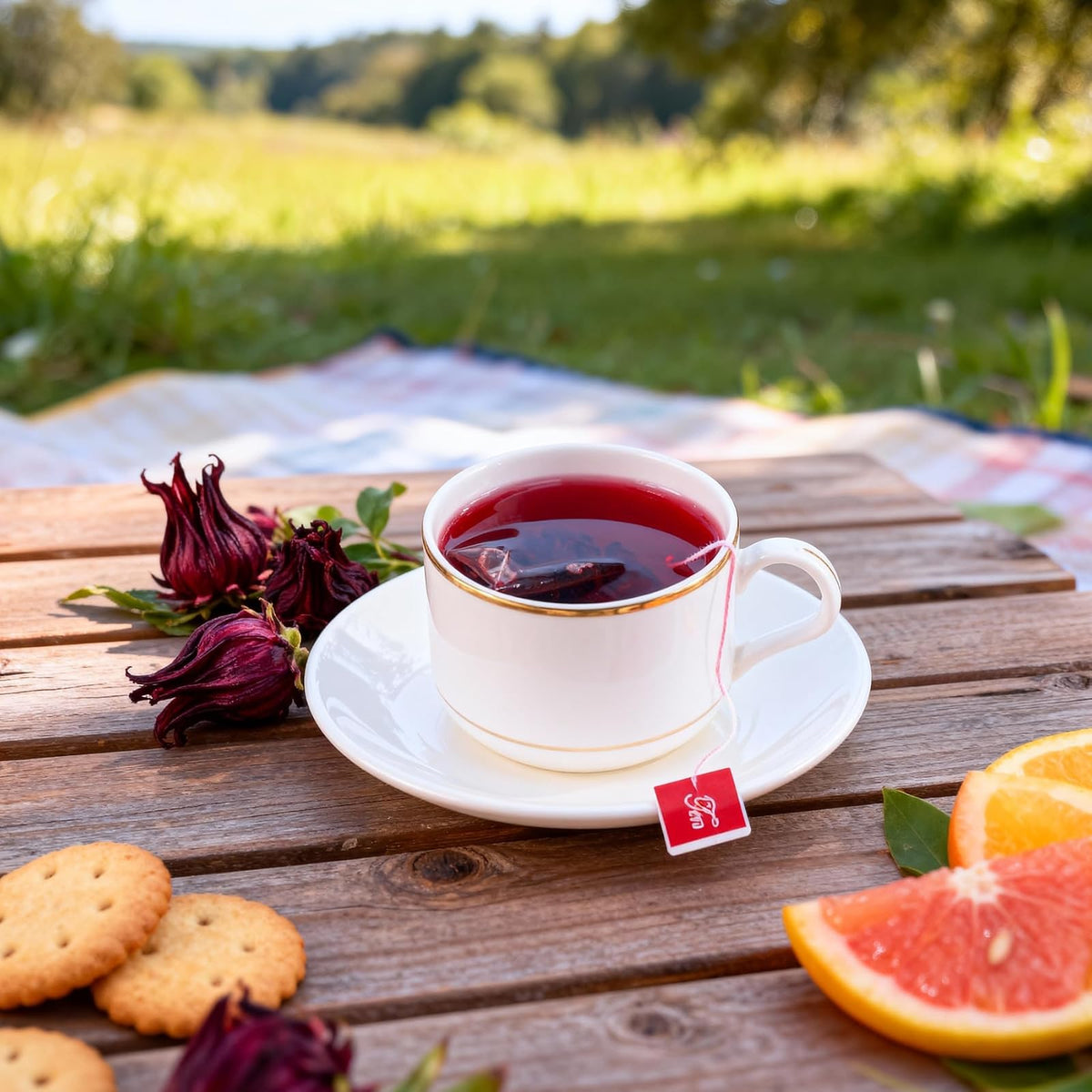 refreshing hibiscus tea for hot days