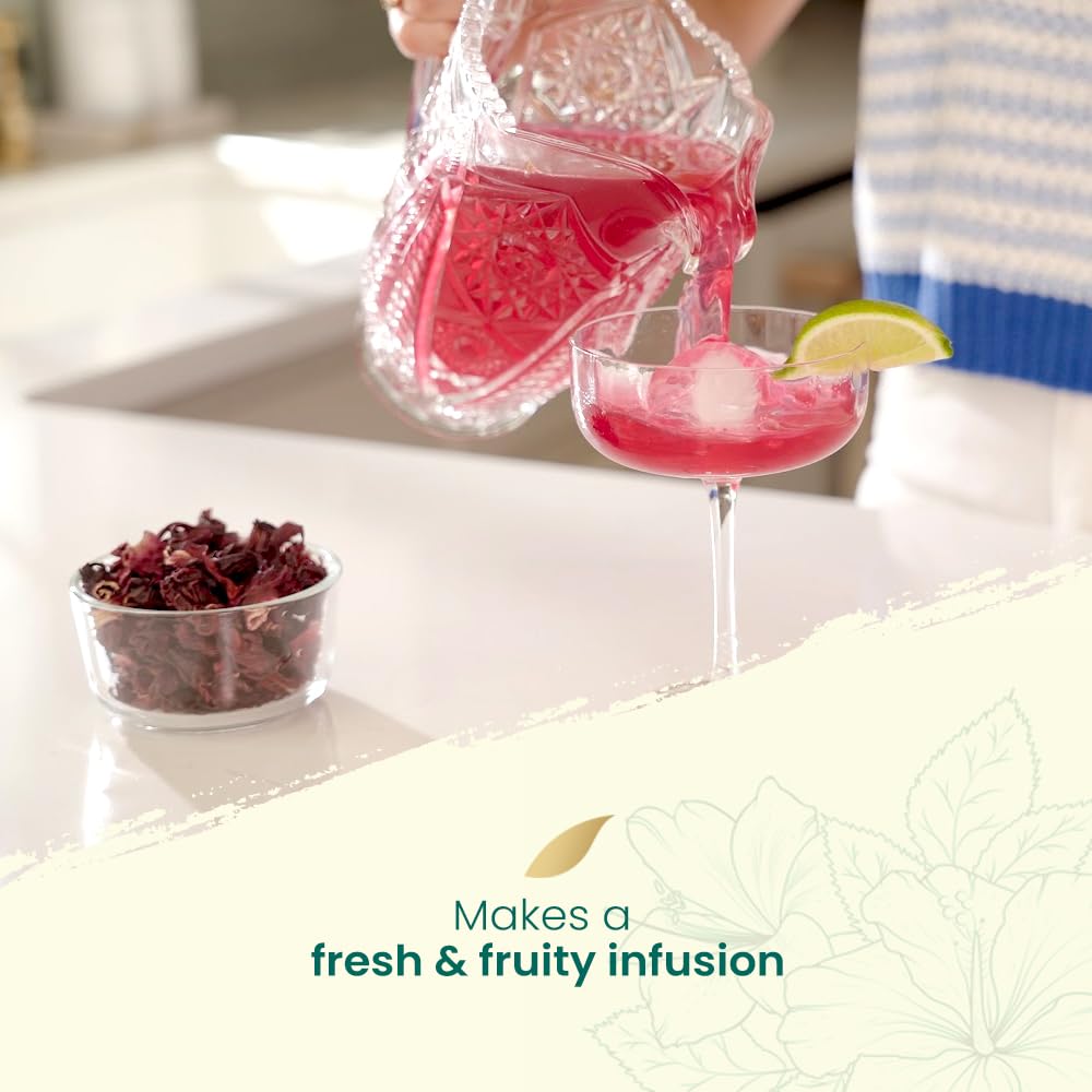 Refreshing hibiscus tea for hydration