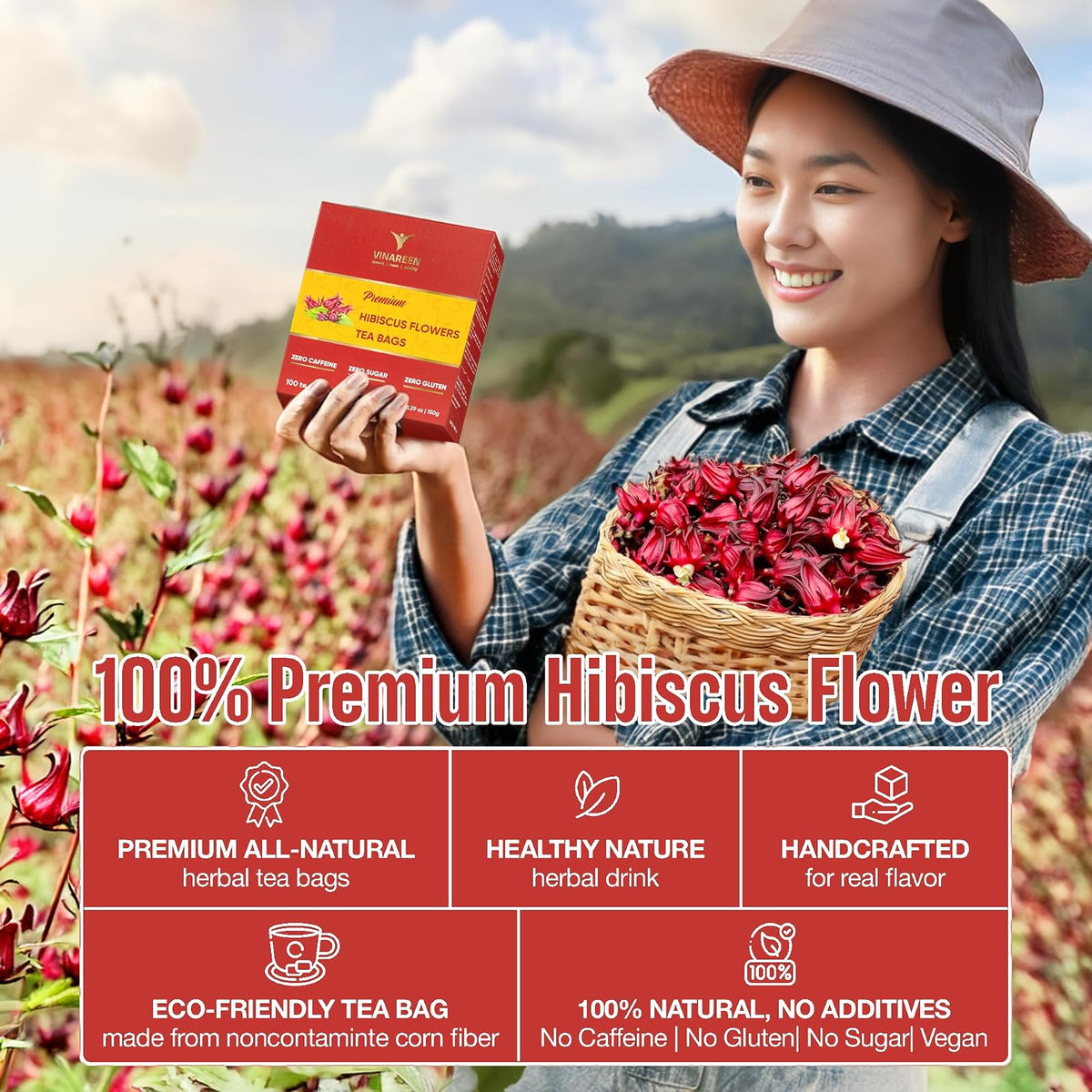 refreshing hibiscus tea for hydration