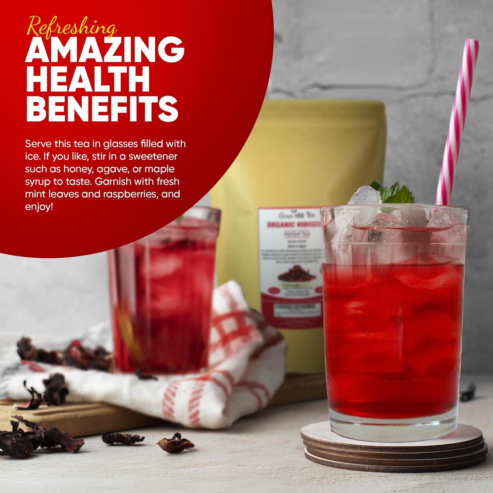 refreshing hibiscus tea for relaxation