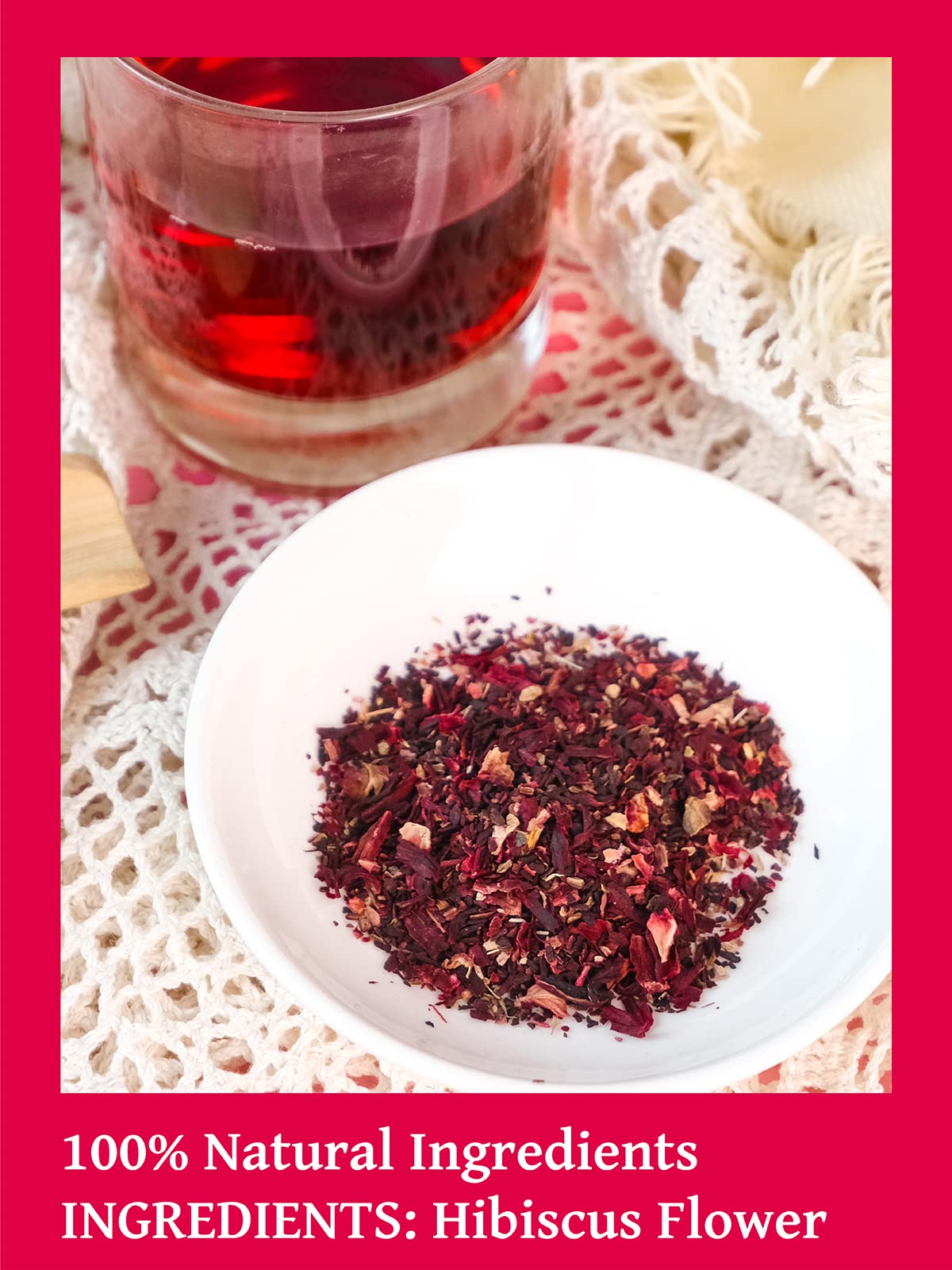 Refreshing hibiscus tea for summer